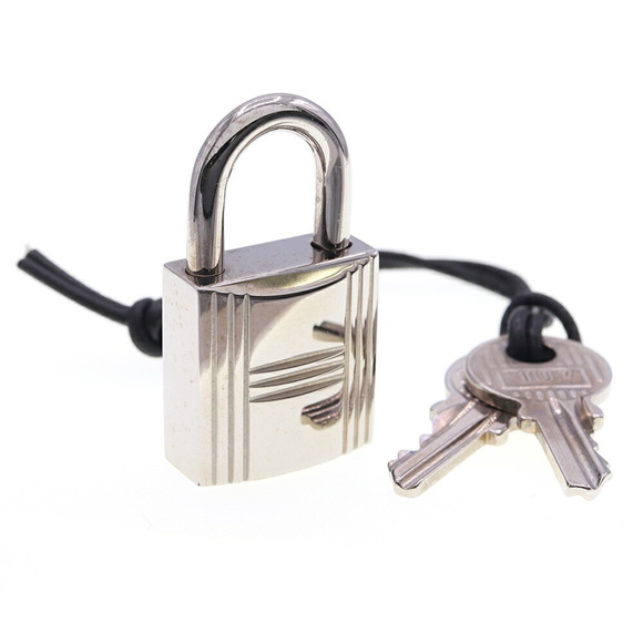 Hermes | Other | Hermes Cadena Silver Metal Padlock Kadena Key Lock ...